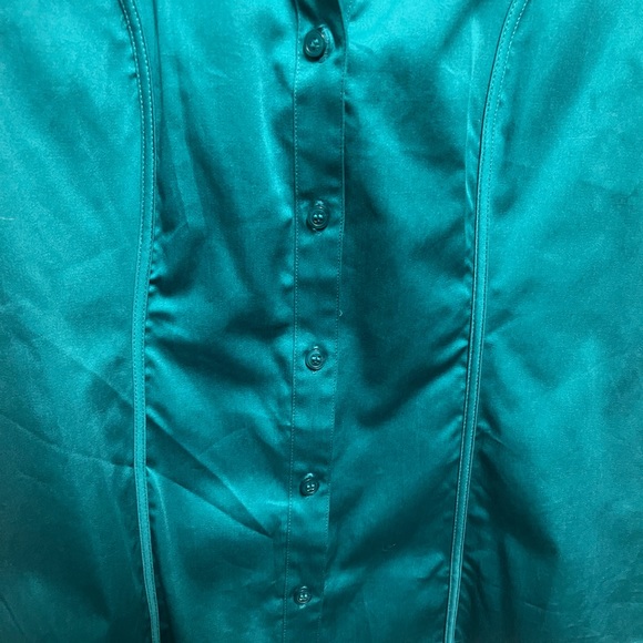 The Limited | Tops | Nwt The Limited Teal Button Down Shirt S | Poshmark